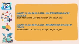 Updates on Different DepEd Memorandums d | PPTX | Educational ...