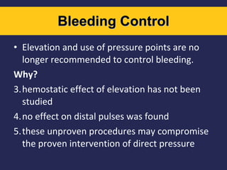 Updates on first aid | PPT