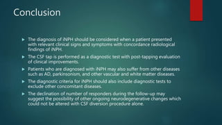 Idiopathic normal pressure hydrocephalus | PPT