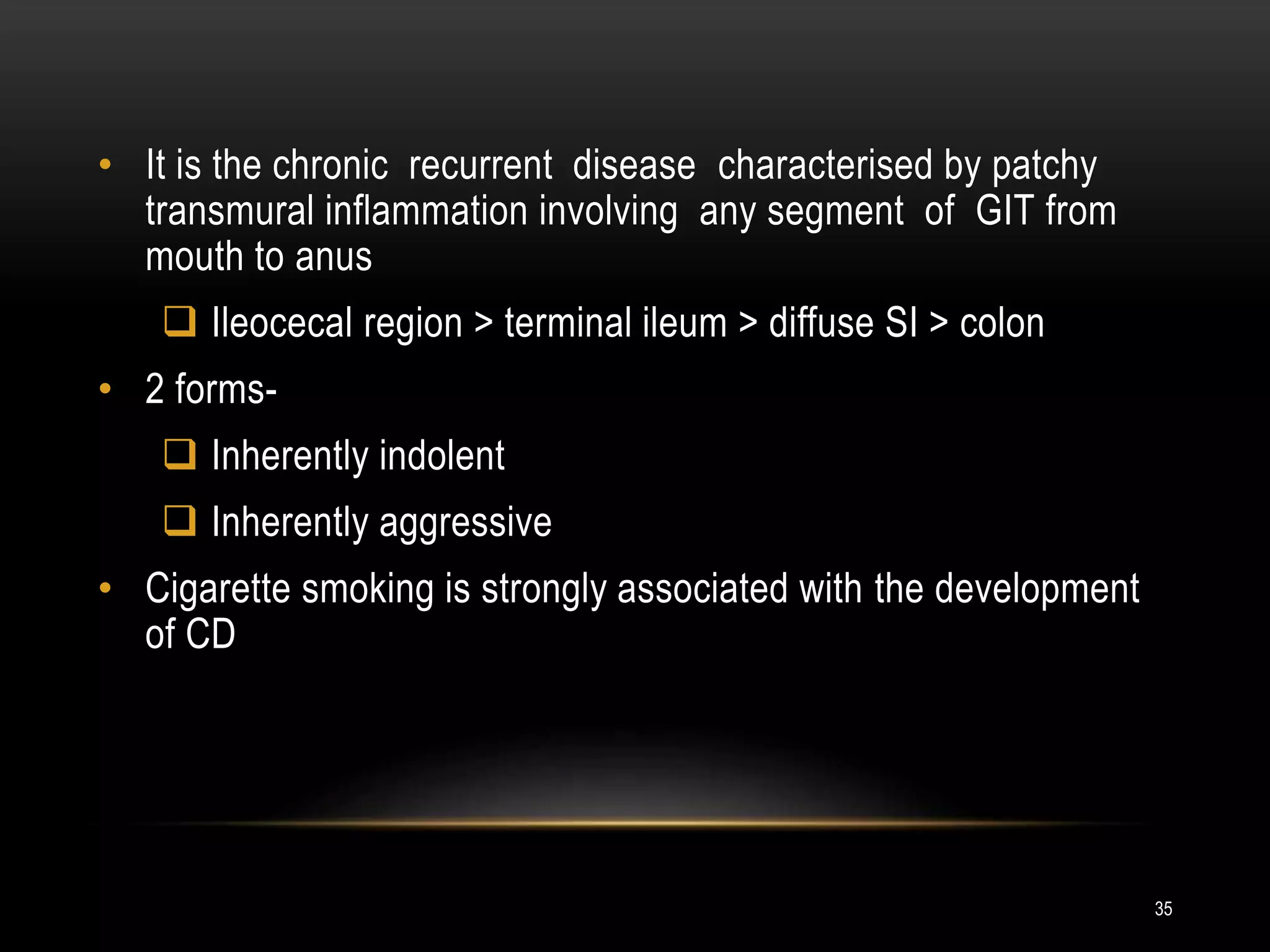 Pathology of Inflammatory bowel disease | PPTX