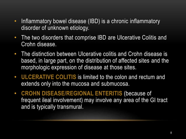Pathology of Inflammatory bowel disease | PPTX