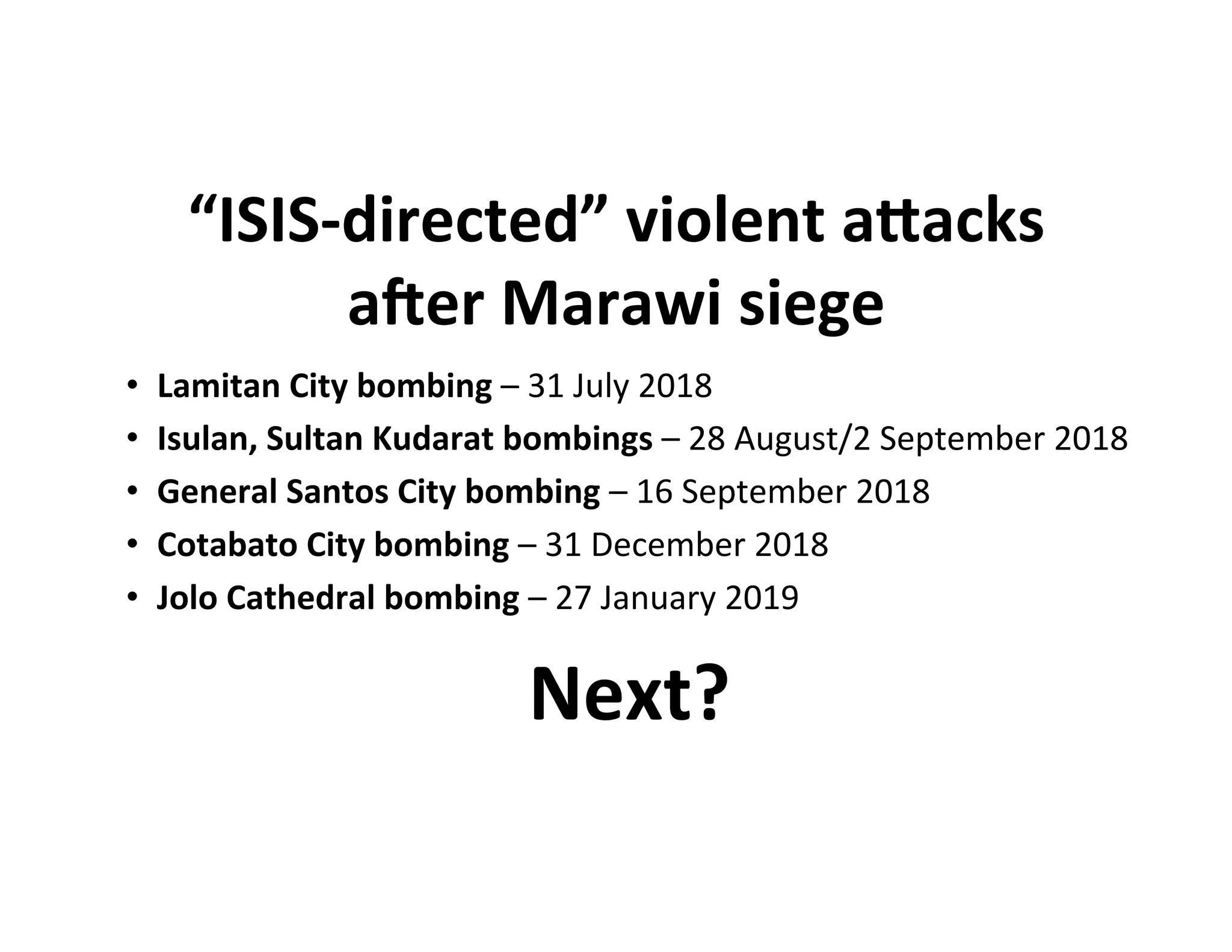 Updates on Threats of Violent Extremism in the Philippines | PDF