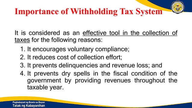 Updates______on________ Withholding.pptx | Personal Taxes | Personal ...