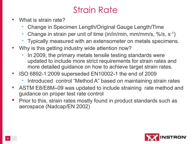 Metals Tensile Testing Standards - ISO 6892-1 ASTM E8/8M - Strain ...