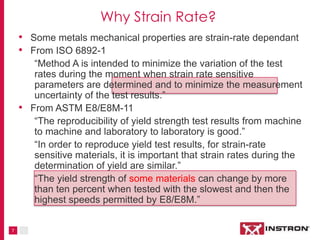 Metals Tensile Testing Standards - ISO 6892-1 ASTM E8/8M - Strain ...