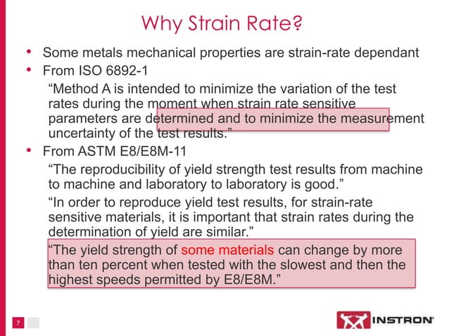 Metals Tensile Testing Standards - ISO 6892-1 ASTM E8/8M - Strain ...