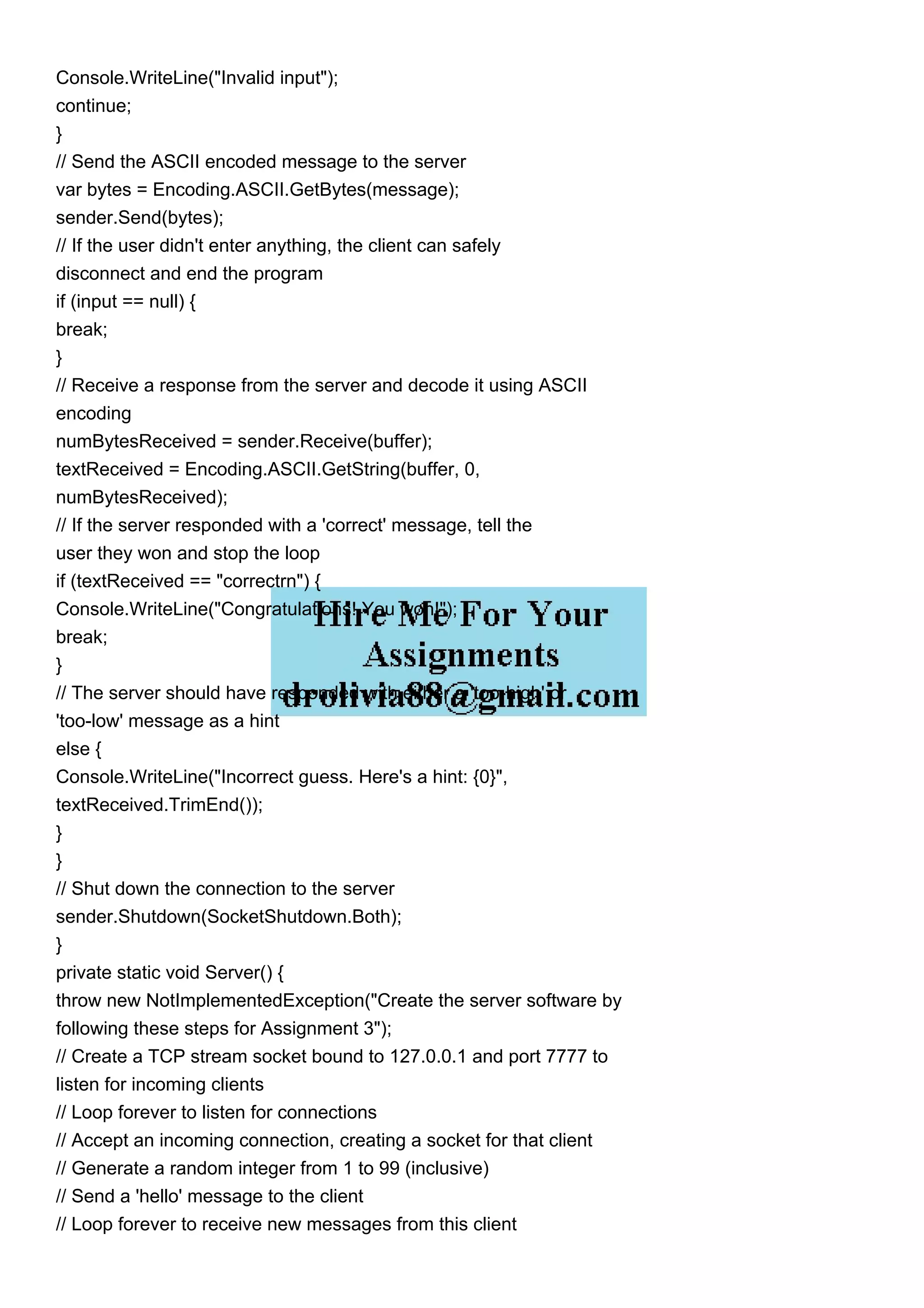 Update the Assignment 3 code to follow the guidelines below .pdf