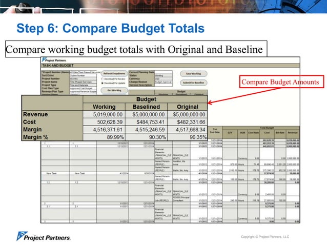 Update Oracle EBS Projects Workplan and Financial Plan (Budgets ...