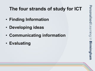 Updating Ict Schemes 4 Strands Of Ict | PPT