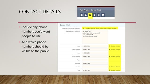 Updating your BNI Connect Profile | PPTX | Social Networking | Internet