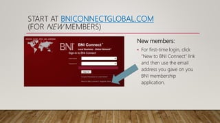 Updating your BNI Connect Profile | PPTX