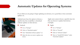 Updating Operating Systems and Applications | PPTX