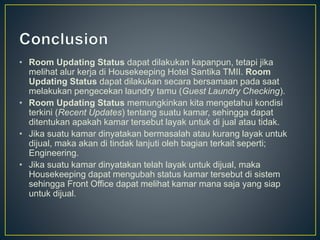 Updating room status | PPT