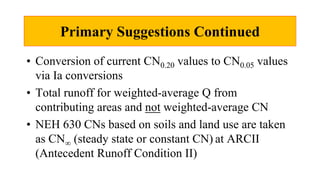 Updating the curve number method for rainfall runoff estimation | PPTX