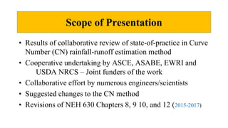 Updating the curve number method for rainfall runoff estimation | PPTX