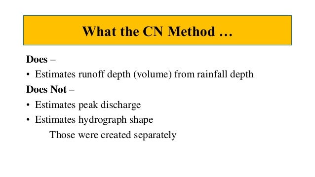Updating the curve number method for rainfall runoff estimation
