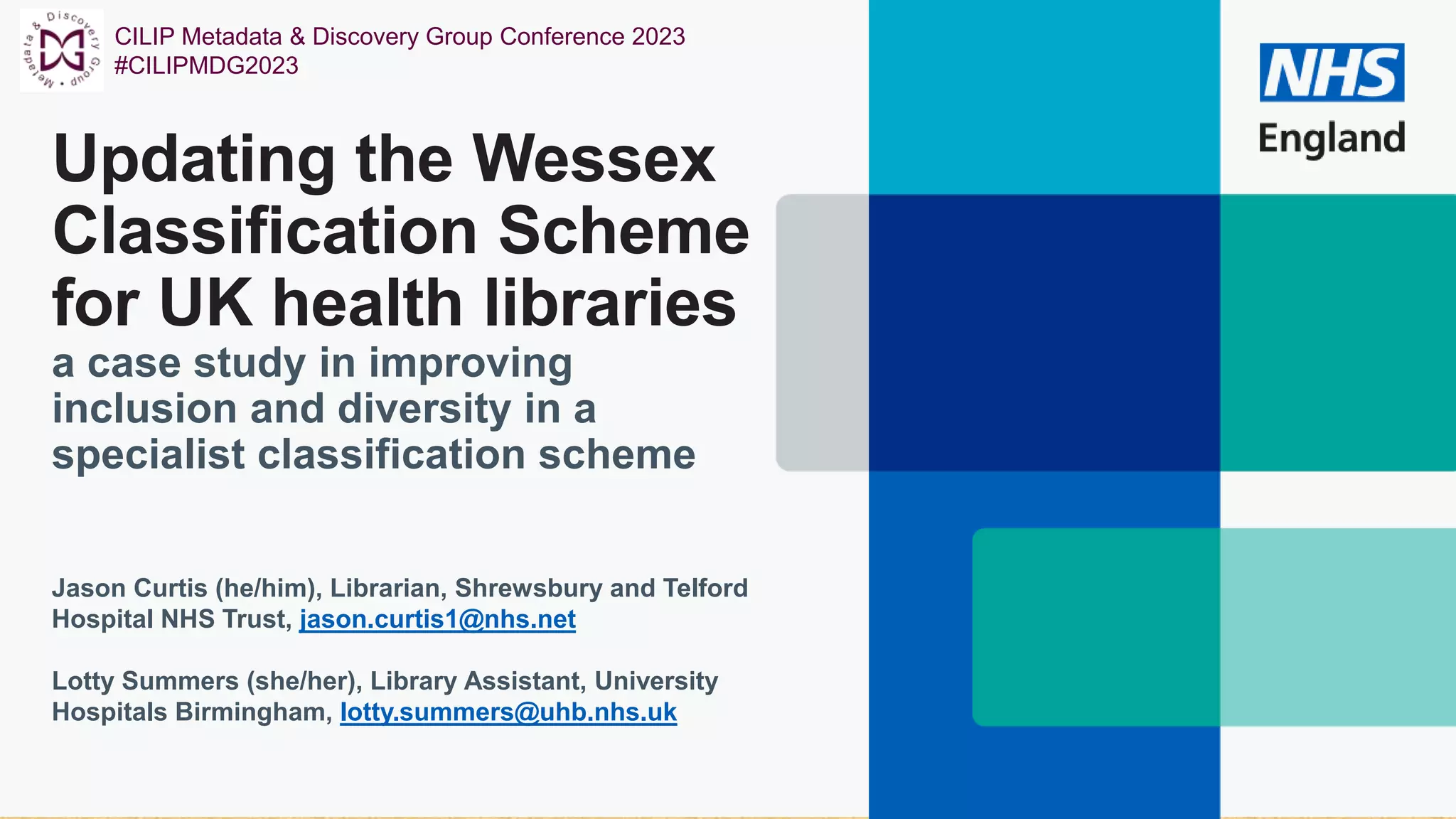 Updating the Wessex Classification Scheme for UK health libraries : a ...