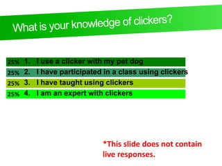 University of Pretoria clicker introduction and demonstration | PPT