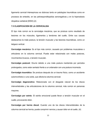 CERVICALGIA EN ADOLESCENTES POR ALTERACIÓN DE LA POSTURA | DOCX
