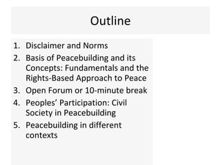 U peace presentation peacebuilding_slideshare | PPT