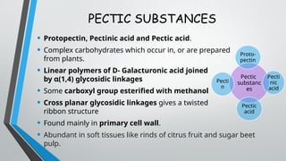 PECTIC SUBSTANCES, PECTIN AND FOOD GUMS | PPT