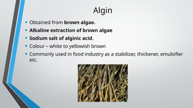 PECTIC SUBSTANCES, PECTIN AND FOOD GUMS | PPT