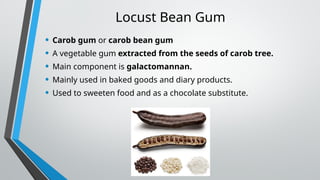 PECTIN, PECTIC SUBSTANCES AND FOOD GUMS | PPTX
