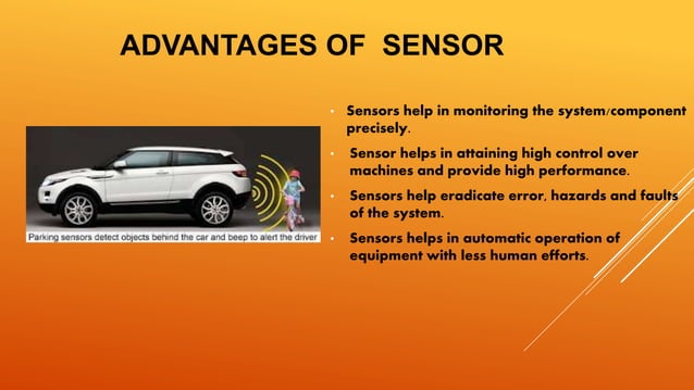 SENSORS IN AUTOMOBILES | PPTX | Auto Safety Technologies | Auto Technology