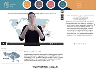 Deaf people on the move: Temporal dimensions | PPT