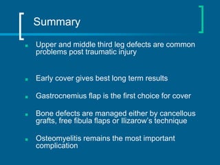 Uper n middle third leg defects | PPTX