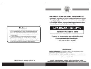UPES information bulletin | PDF