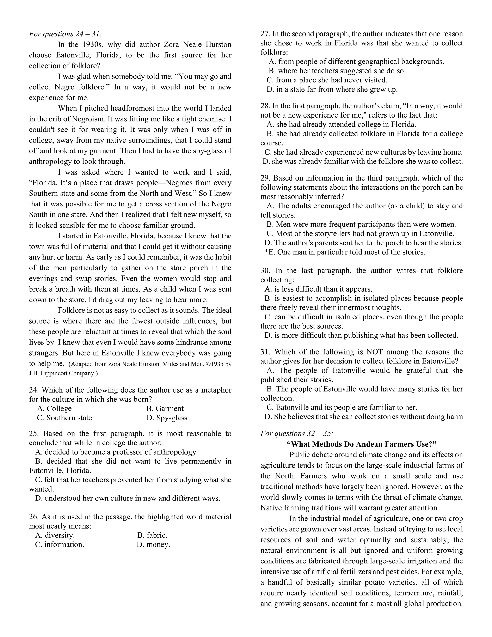 UPCAT Practice Examination | PDF