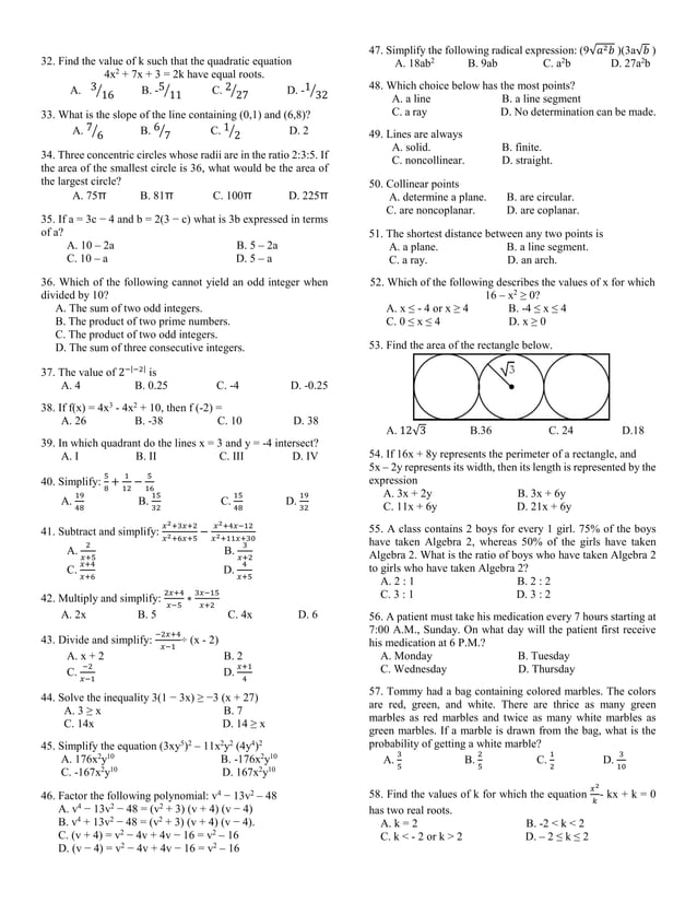 UPCAT Practice Examination | PDF