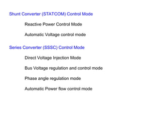 unified power flow controller in facts device | PPT