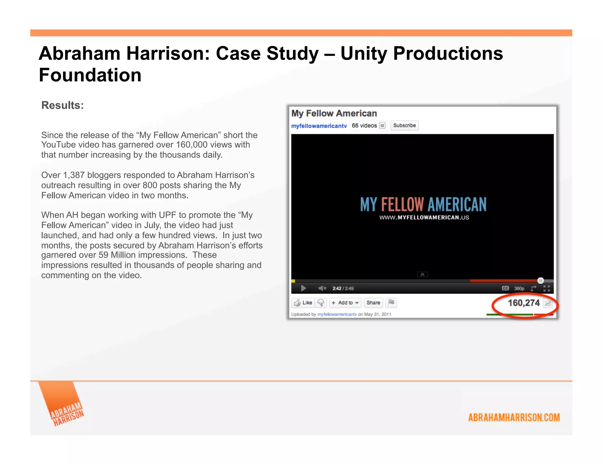 UPF "My Fellow American" Case Study | PDF