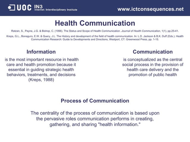 Towards Health Mass-Self Communication | PPT