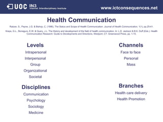 Towards Health Mass-Self Communication | PPT