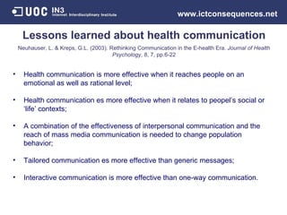 Towards Health Mass-Self Communication | PPT