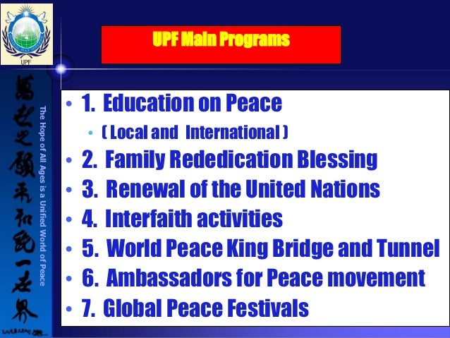 Upf intro 5 principles of peace(morning lecture)marikina