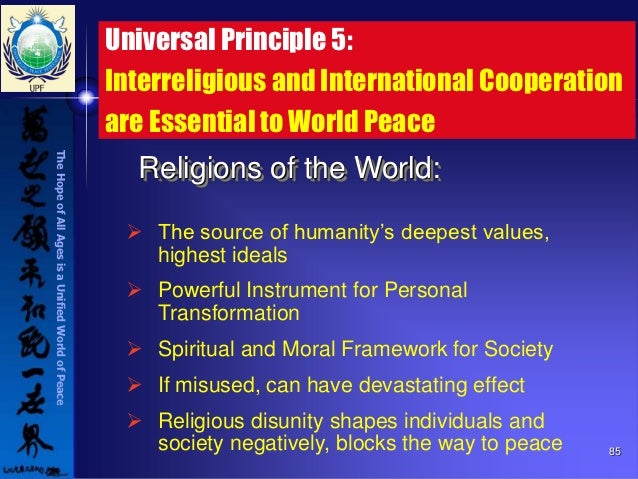 Upf intro 5 principles of peace(morning lecture)marikina