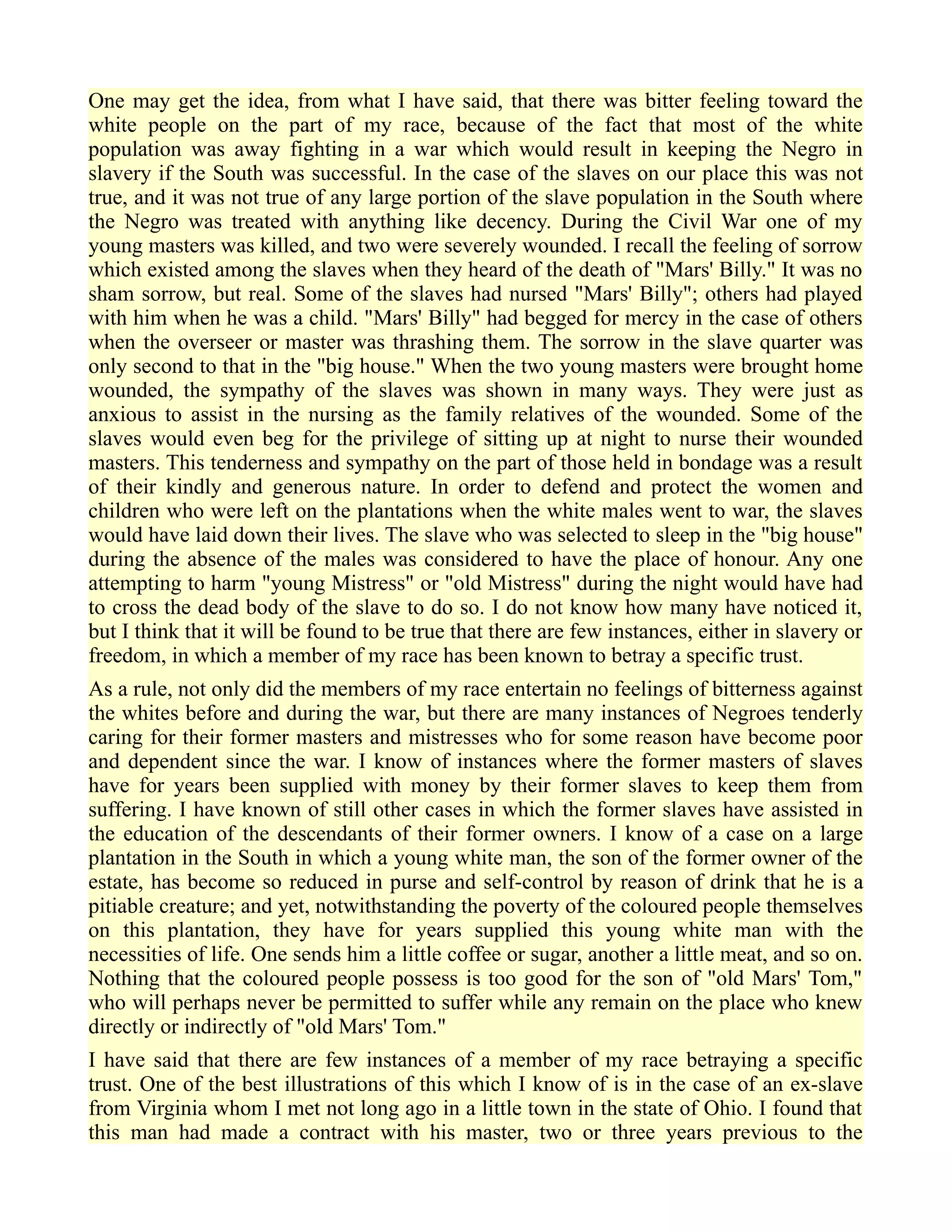 Up From Slavery - Booker T Washington | PDF