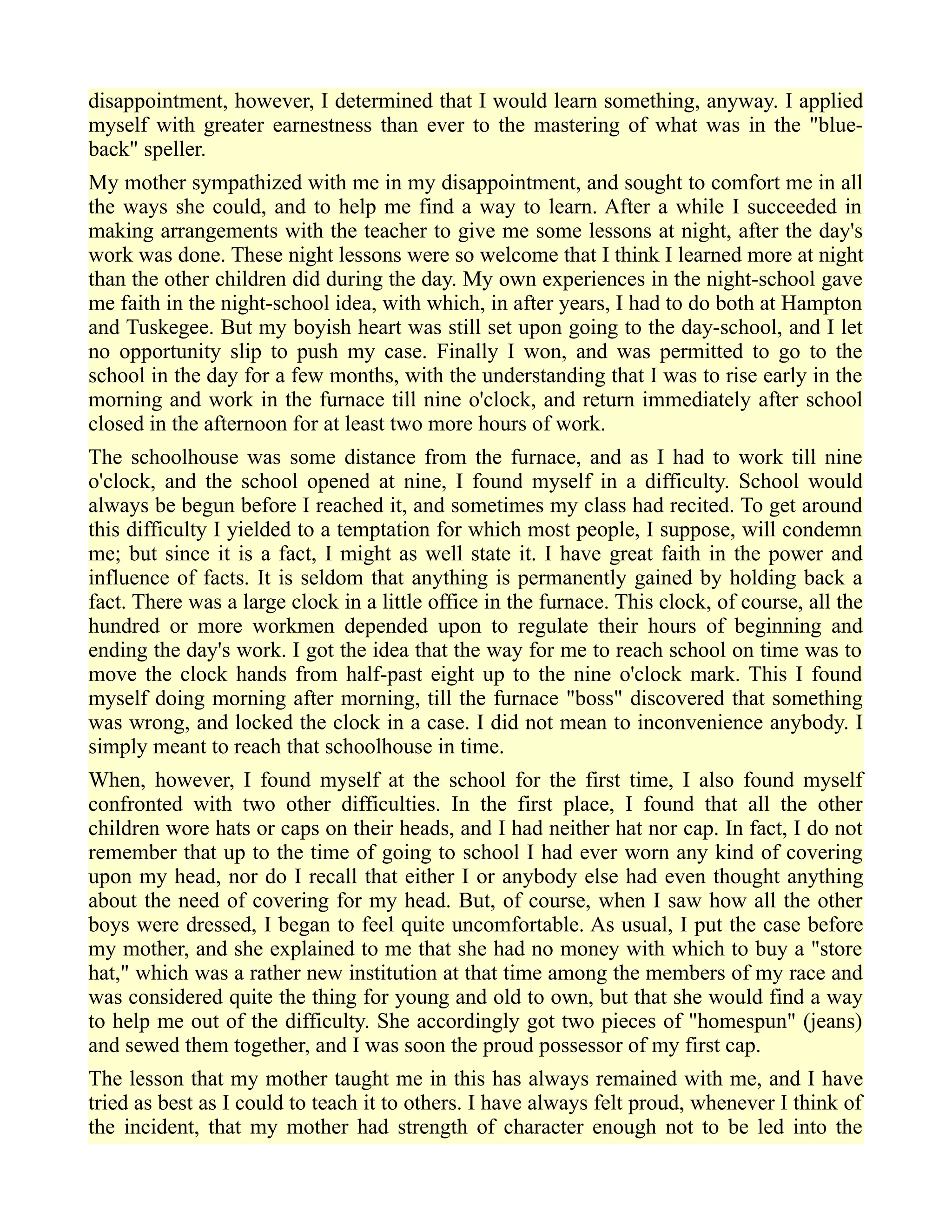 Up From Slavery - Booker T Washington | PDF