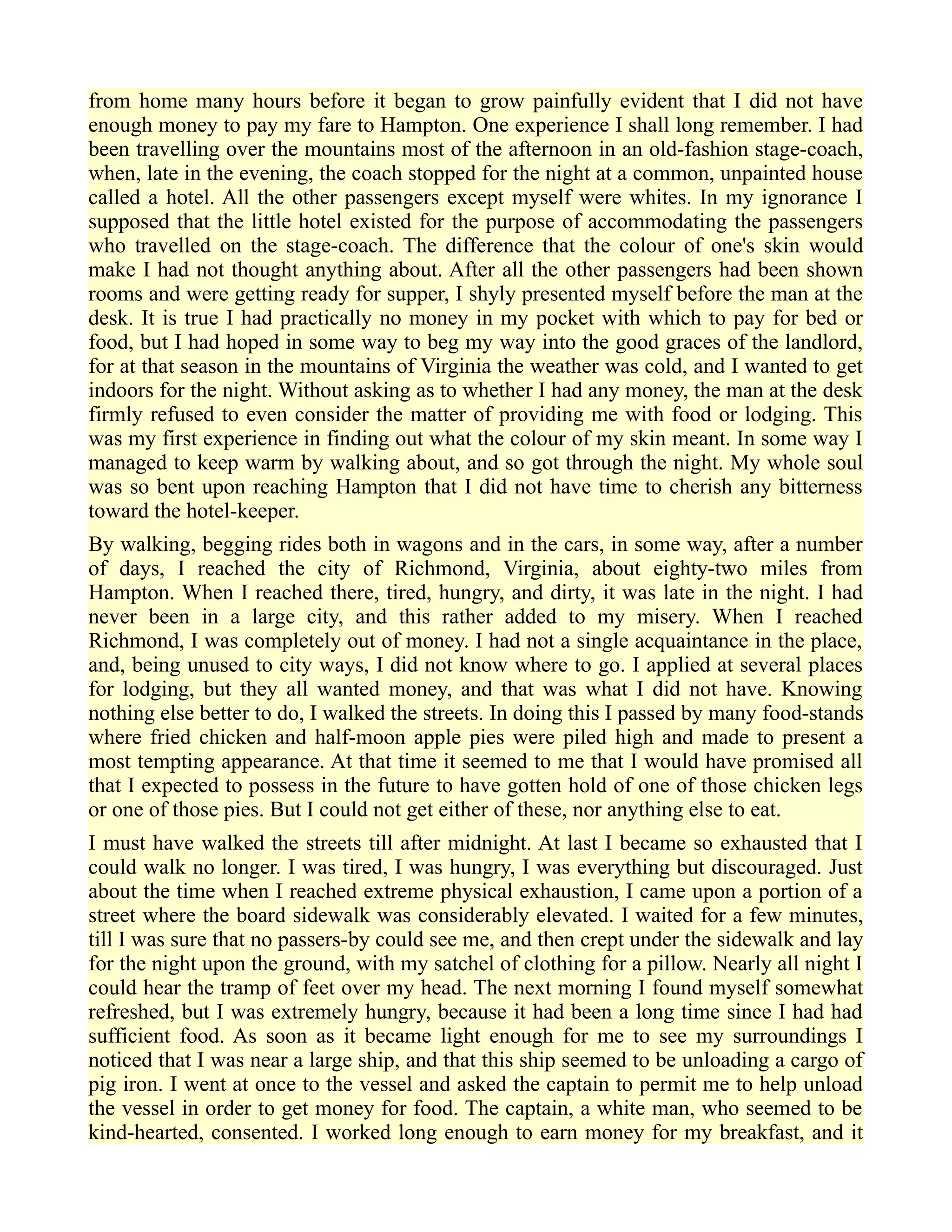 Up From Slavery - Booker T Washington | PDF