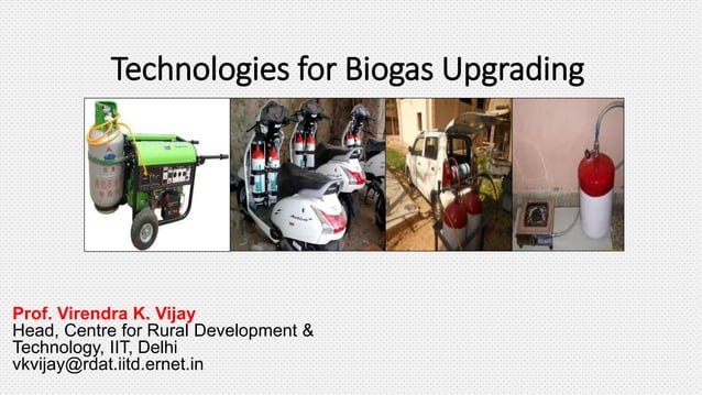 Upgradation technology.pdf of biogas project | PPT