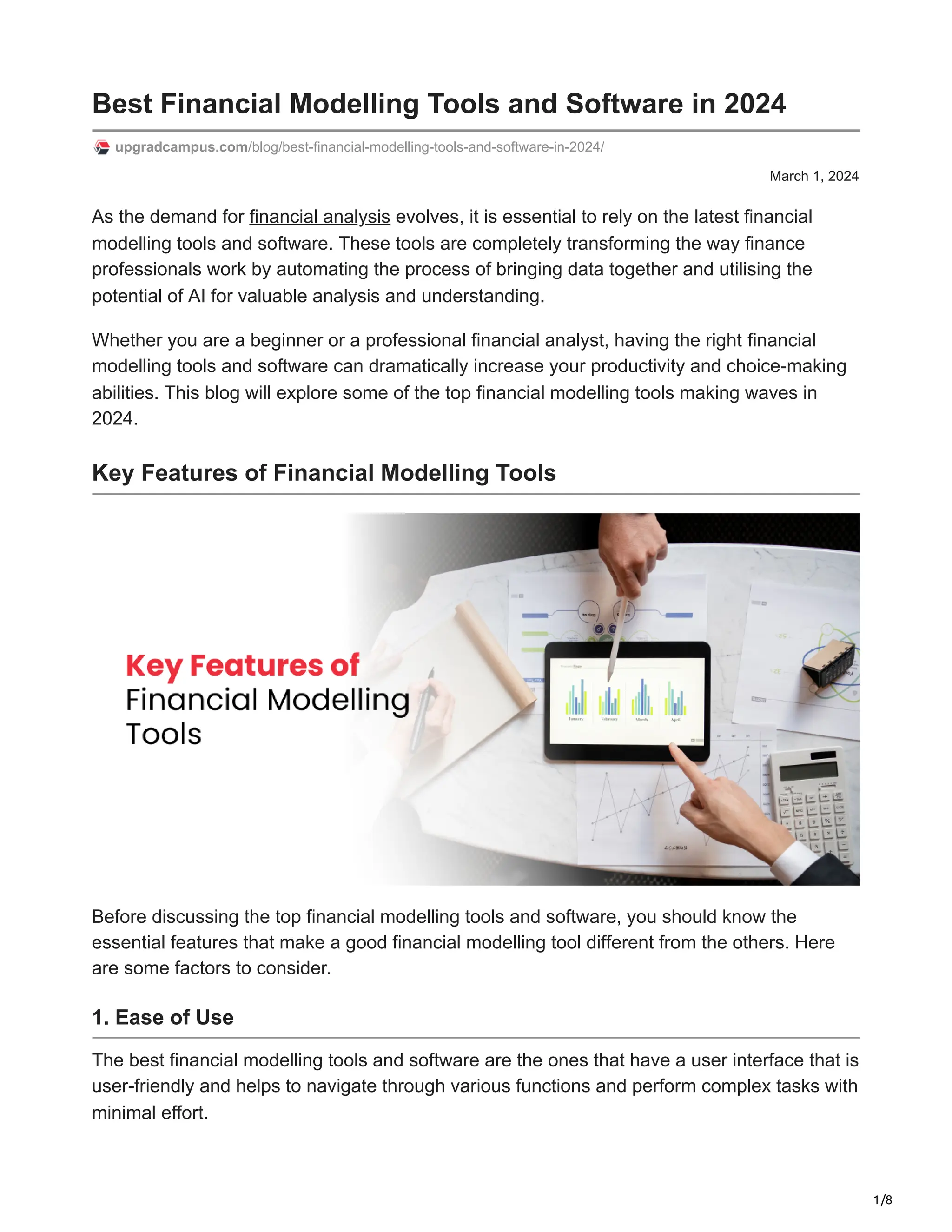Best Financial Modelling Tools and Software in 2024 | PDF
