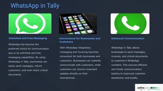 Upgrade Your Communication With Your Customers Using Tally | PPT