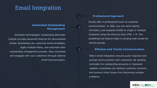 Upgrade Your Communication With Your Customers Using Tally | PPT