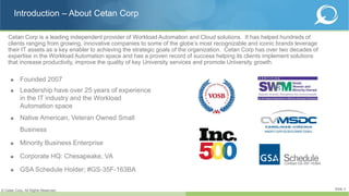 Upgrade and Unleash the Power of CA Workload Automation AutoSys (AE ...