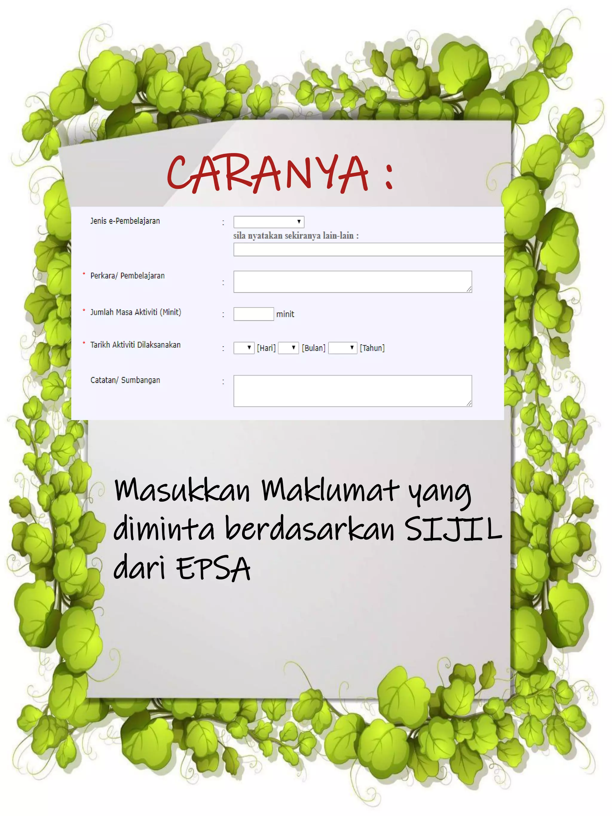 DAFTAR EPSA DLM SPLKPM | PDF