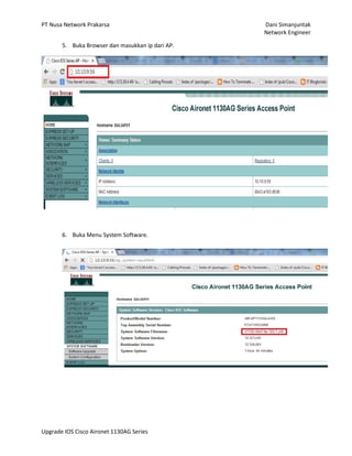 Upgrade IOS Cisco Aironet 1130AG Series Access Point | PDF